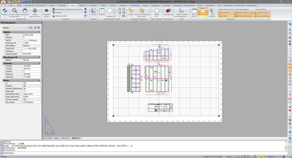 Wydruk w ArCADii 10 – wydruk z Arkusza - arcadia bim